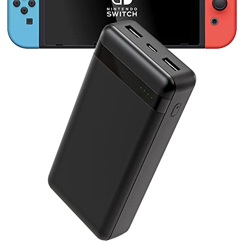 TALK WORKS Nintendo Switch Power Bank 20,000mAh - Portable Charger ...