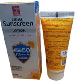 Quiss Sunscreen Lotion Anti Pollution Active SPF 50 : Amazon.in: Beauty
