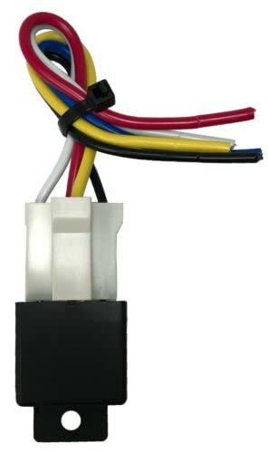 Amazon.com: 1 Pc of 40/60 Amp 5-Pin Relay Panel with 6" Socket Wire ...