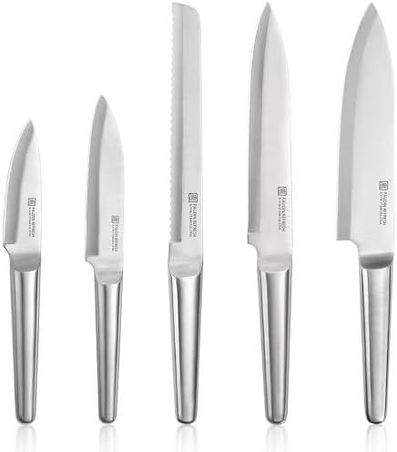 joeji's Kitchen 5-in-1 Messerset aus Edelstahl - Scharfe Küchenmesser ...