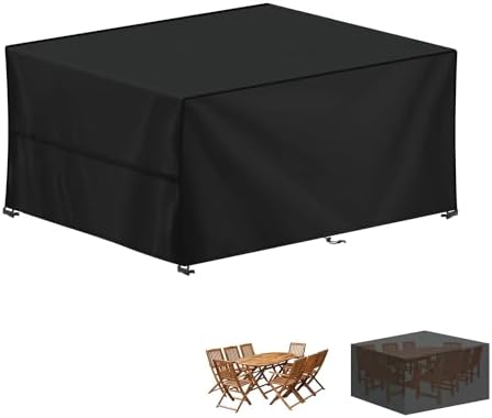 LAMUNI Copertura Tavolo Esterno 80x80x80cm Copritavolo Quadrato ...