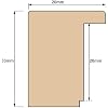 22x10" White Solid Wood 3D Deep Box Picture Frame Display Memory Box ...