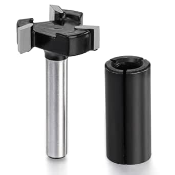 ZEAYEA CNC Spoilboard Surfacing Router Bit, 1/4 inch Shank 1/2 inch ...