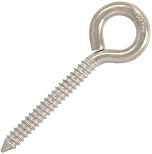 Amazon.com: Indus Hardware T316 Stainless Steel Eye Lag Screws Screw ...