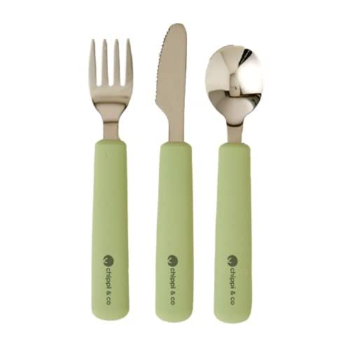 Amazon.com: Chippi & Co Self Feeding Toddler Spoons And Forks 18 ...