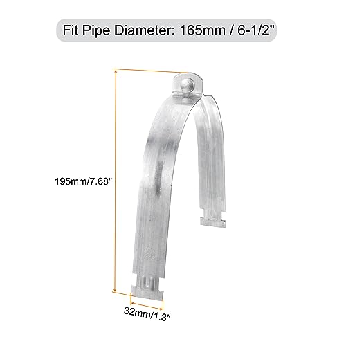 uxcell 6-1/2″ EMT Strut Clamps Steel for Rigid Conduit and Pipe 4Pcs ...