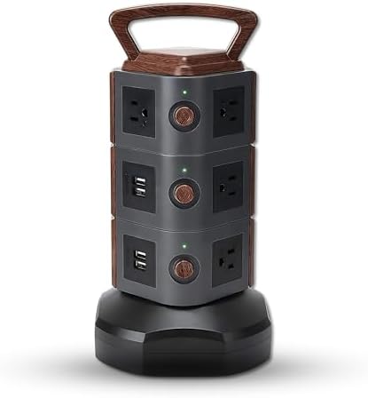 Amazon.com: Power Strip Tower - Power Tower Outlet with USB Ports and ...