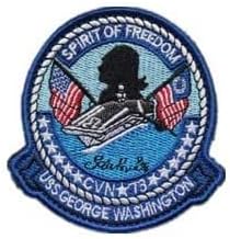 Amazon.com: USS George Washington CVN-73 Ship Military Patch Fabric ...