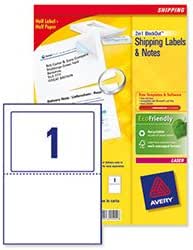 Avery 2 in 1 BlockOut Shipping Labels and Shipping Notes for Laser ...