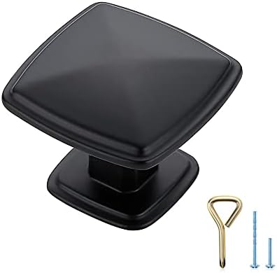 Ravinte 10 Pack Solid Kitchen Cabinet Knobs Square Drawer Knobs Kitchen ...