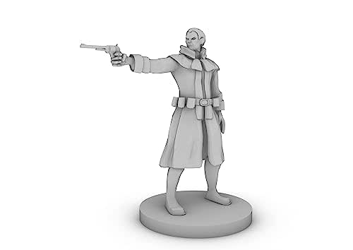 Amazon.com: Human Gunslinger One Pistol Male 2 Tabletop DND Gaming ...