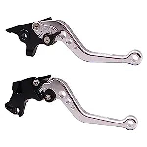 Moto Powerz Silver Brake and Clutch Lever Set for Pulsar NS200/N160/160 ...