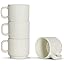 Amazon.com: SHOWFULL Stackable Coffee Mugs Set of 4, 7 OZ Espresso ...
