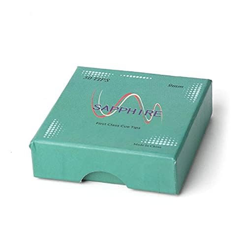 Buy Snooker Pool Sapphire Cue Tip Box in 9mm Size (Pack of 50) Online ...