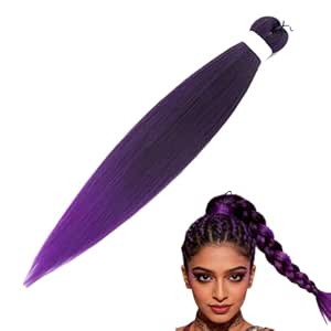 Purple Hair Extensions, Synthetic Hair Wig For Cosplay, Themed Parties ...
