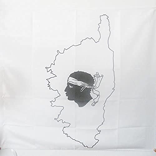 Corsica with island Flag 3′ x 3′ for a pole – French region of Corse ...