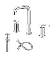 NEWATER Matte Black Tall Bathroom Vessel Sink Faucet, Single Hole ...