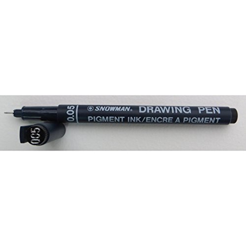 Snowman Drawing, Zentangle & Manga Pens - Black - 005 - Price History