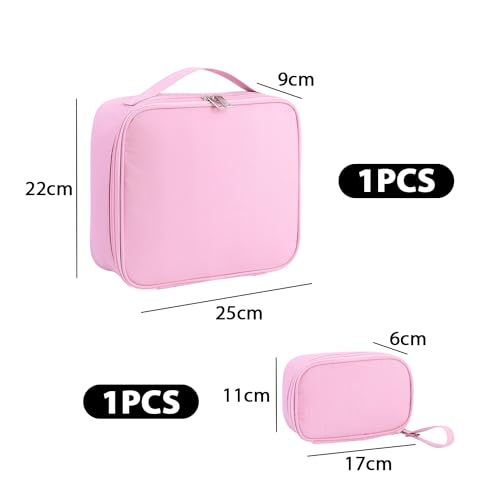 2 Pieces First Aid Kit, Multi-Functional Compartmentalized Medicine Bag ...