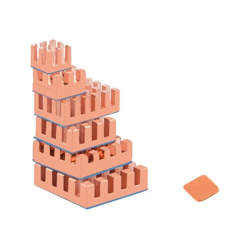 GeeekPi 18PCS Pure Copper Heatsinks for Raspberry Pi 5/ Pi 4B, CPU ...