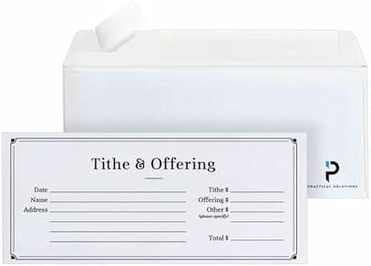Amazon.com : Offering Envelopes for Church 200 Count, Tithes and ...