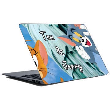 Pacific Arts Tom & Jerry Laptop Skin Sticker Backside Wallpaper Cover ...