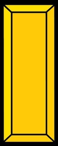 Amazon.com: LPF USA Army Rank Second Lieutenant Gold Bar Sticker (2nd ...