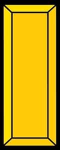 Amazon.com: LPF USA Army Rank Second Lieutenant Gold Bar Sticker (2nd ...