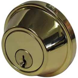 General Lock Double Cylinder Deadlock, US3 Polished Brass Finish ...