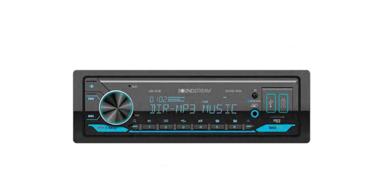 Amazon.com: Soundstream VM-20B 1-DIN Digital Audio Head Unit w/ 2 USB's, AUX, & Bluetooth ...