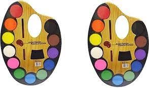 Water Color Plate Paint set kids school stationery drawing art/Each ...