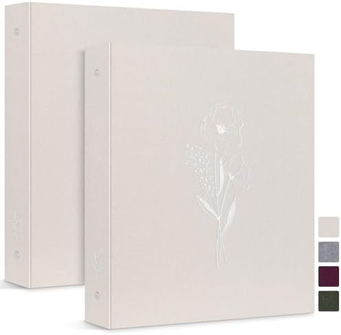 Amazon.com : Natural Recycled Kraft Binder 3-Holds Round Ring Binder 2 ...