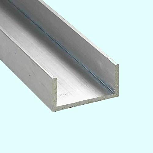 Amazon.com: Aluminum U-Channel 1/2" Leg x 1" Base Width x 3/4" Inside x ...