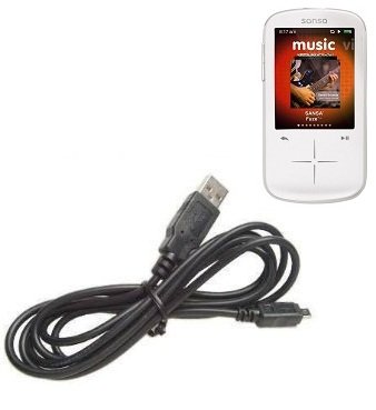 AAA PRODUCTS USB Cable for SanDisk Sansa Fuze+ Mp3 Player - COMPATIBLE ...