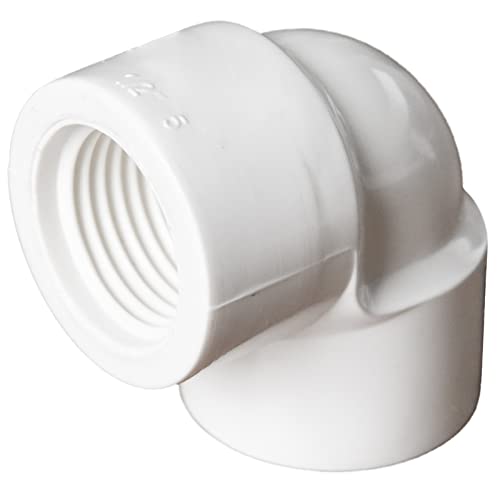 Snapklik.com : FangKingNo 10PCS 1/2 PVC Thread 90 Elbow Coupling