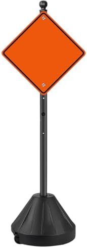 Amazon.com : Mstge Portable Sign Post and Base Kit, 5 ft Heavy Duty ...
