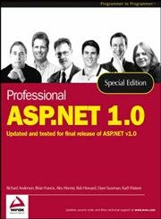 Professional ASP.NET 1.0 (Programmer to Programmer): Anderson, Richard, Francis, Brian, Homer ...