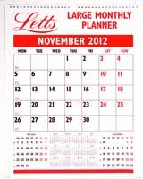 Letts LMP 2012 Large Monthly Planner Calendar : Amazon.co.uk ...