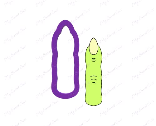 Amazon.com: Witch Finger Cookie Cutter - Halloween Cookie Cutter (4 ...