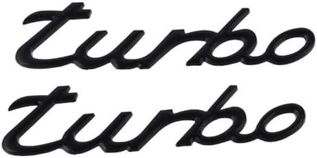 Amazon.com: BYOBYO 2Pcs Turbo Emblem Sticker 3D Metal Logo Car Emblem ...