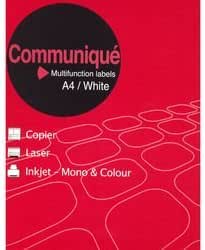 Communique Multifunction Labels 18 Labels per Sheet 63.5x46.6mm ...