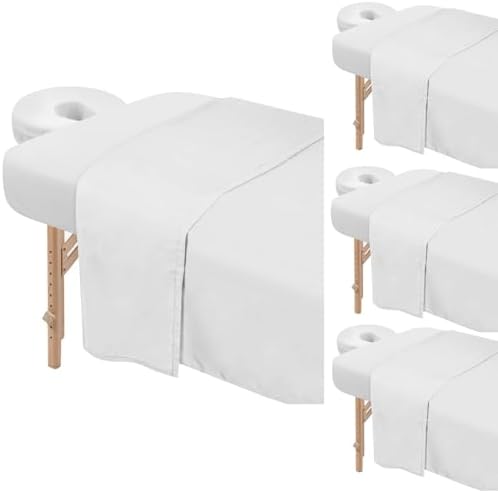 Amazon.com : 4 Sets Premium Microfiber Massage Table Sheets Set 3 Piece ...