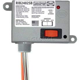 RIB Enclosed Power Relay RIB2402SB, 20A, SPST-NO, 24VAC/DC/208-277VAC ...
