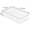 Amazon.com: ZEXALOR Clear Plastic Storage Bin with Lid, Organizer for ...