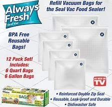 Amazon.com: Always Fresh Vacuum Seal Bag Refill Pack : Home & Kitchen