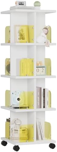 Amazon.com: 360° Rotating Book Display, 3 Tire Spinning Storage ...