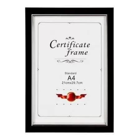 A4 Size Photo Frame For Wall Set of 1 Black Picture Frame For Home and ...