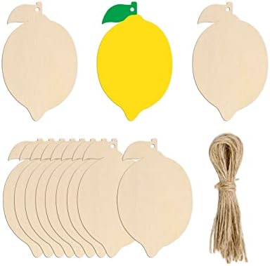 Amazon.com: 30PCS Unfinished Lemon Wood Cutouts Lemon Wood DIY Crafts ...