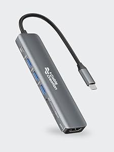 CableCreation 7-in-1 USB Type C Hub,Multiport USB-C Adapter Dongle ...
