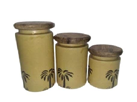 Buy INDIAN FRAGRANCE CERAMICS,Ceramic Jars Set of 3, Multipurpose ...